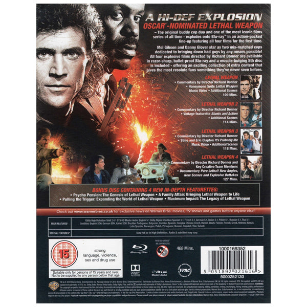 Lethal Weapon - Complete Collection - Bluray – cavo.ae