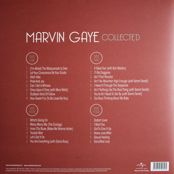 GAYE, MARVIN - COLLECTED (Limited Edition Numbered & Blue Vinyl) - 2LP ... GAYE, MARVIN - COLLECTED (Limited Edition Numbered & Blue Vinyl) - 2LP ...