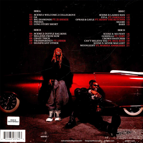 Lil Wayne & 2 Chainz - Welcome 2 Collegrove (RSD 2024 Exclusive - Limi ...