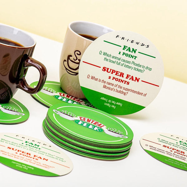 F.R.I.E.N.D.S - Central Perk Trivia Quiz Coasters | Friends Central ...
