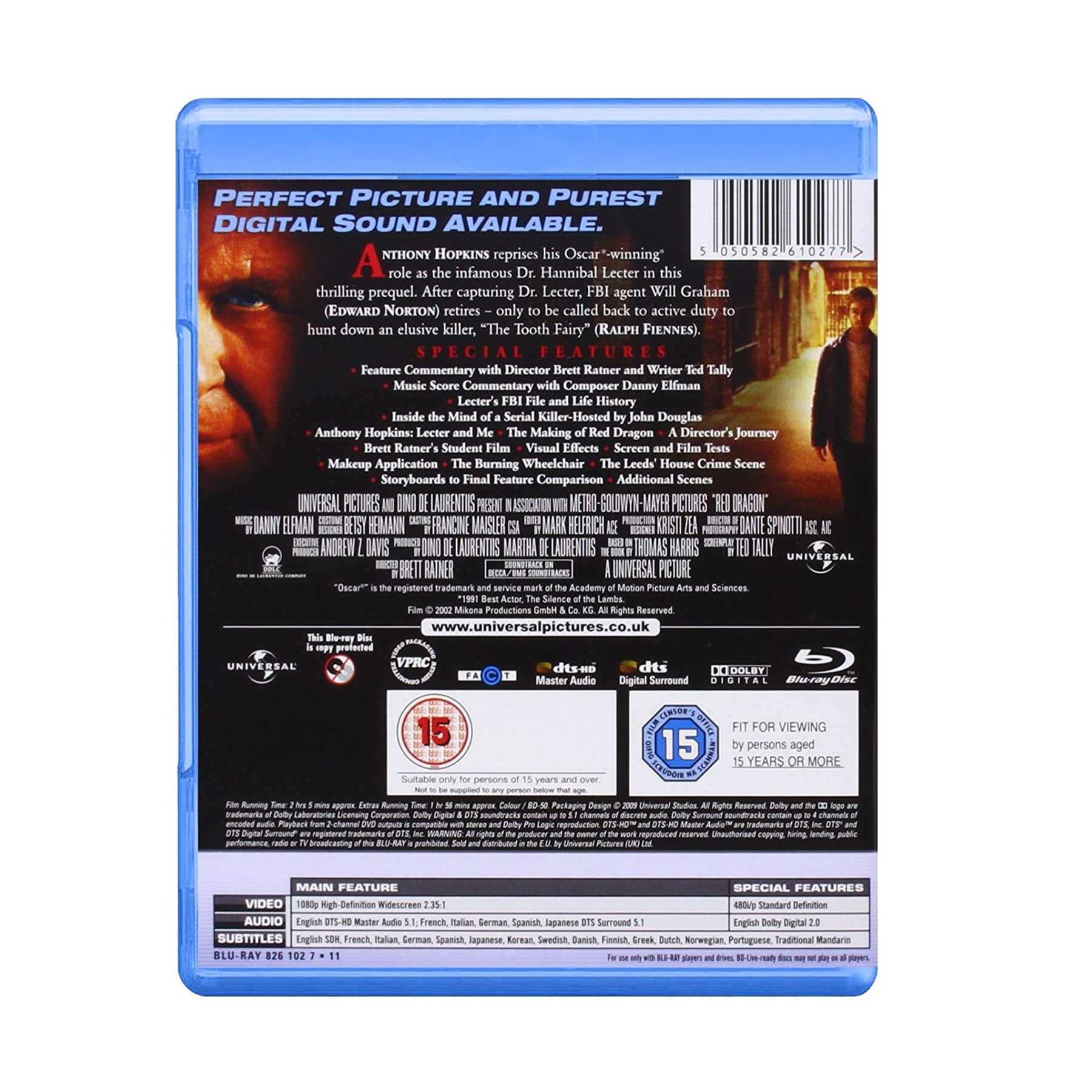 The Hannibal Lecter Trilogy - 3 Disc Collection - Blu-Ray – cavo.ae