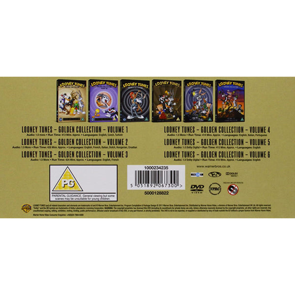 Looney Tunes Volume 1-6 The Complete Golden Collection 24 Disc DVD Box ...