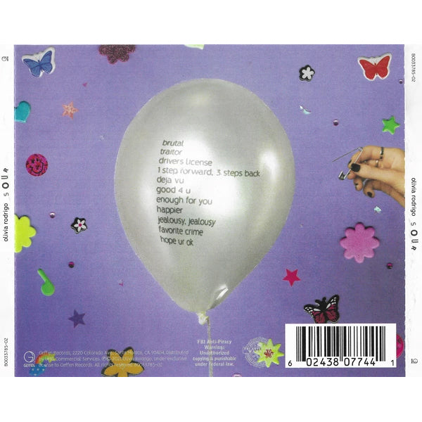 Olivia Rodrigo - Sour - CD – cavo.ae