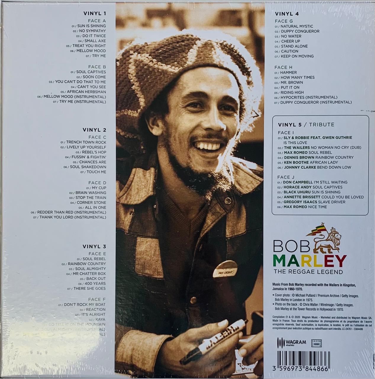 Bob Marley - The Reggae Legend - 5LP Box Set + Poster | Vinyl Records ...