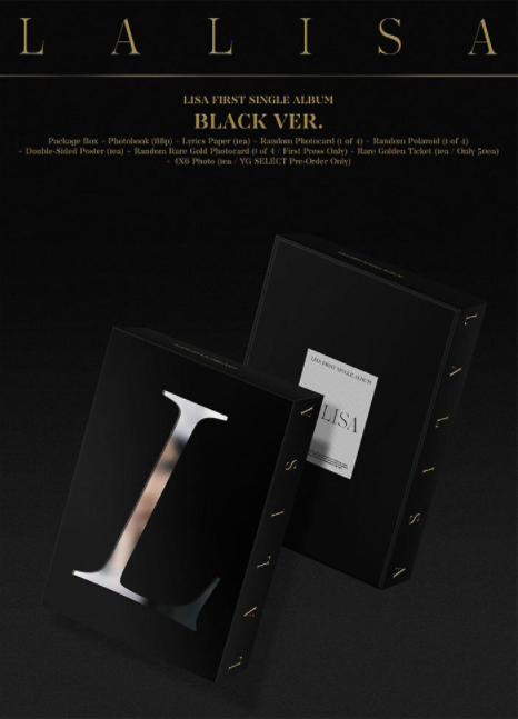 LISA - LALISA (Black Ver.) CD | Buy now online in UAE – cavo.ae